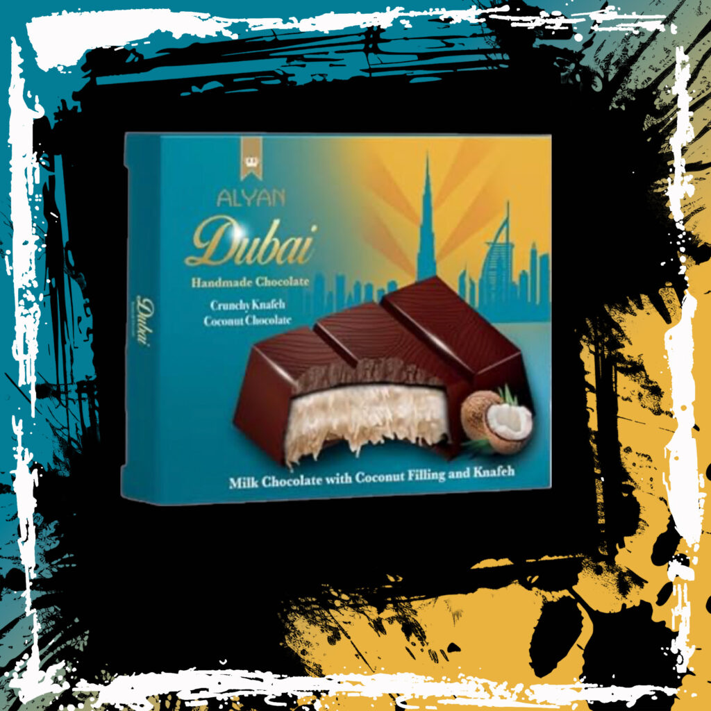 Alyan Chocolate DUBAI VOLLMILCH Coconut - 100g - Baba-Trends