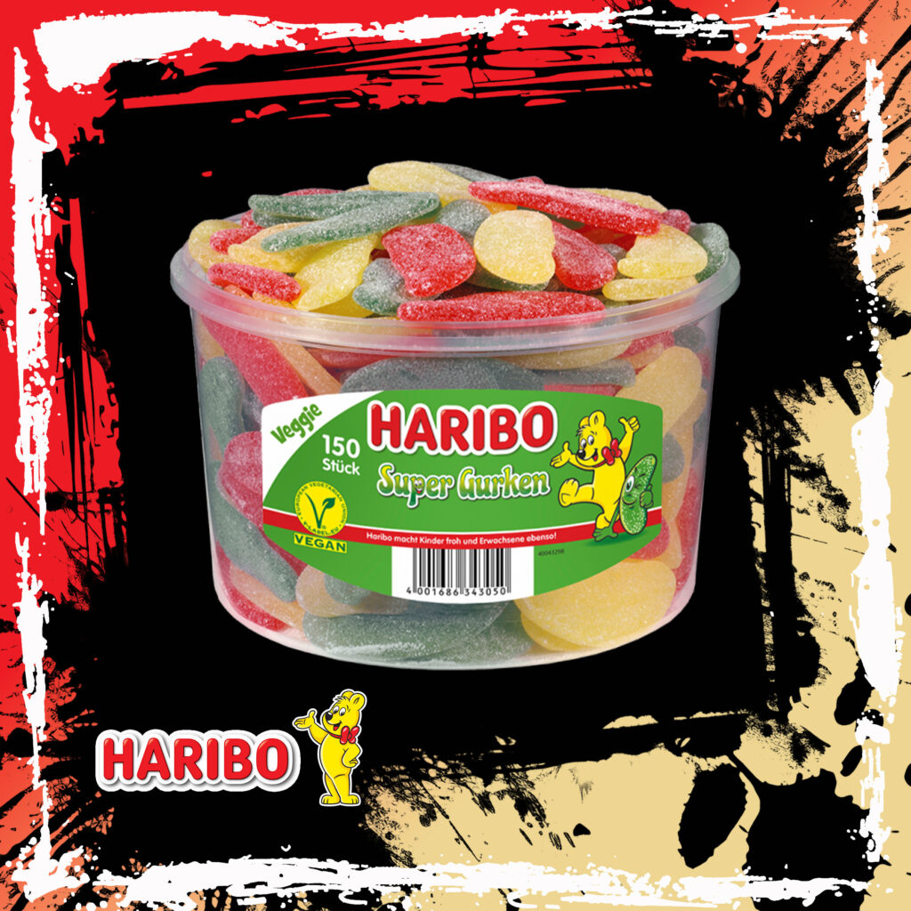 Haribo Dose Veggie Super Gurken 150 Stk. - Baba-Trends
